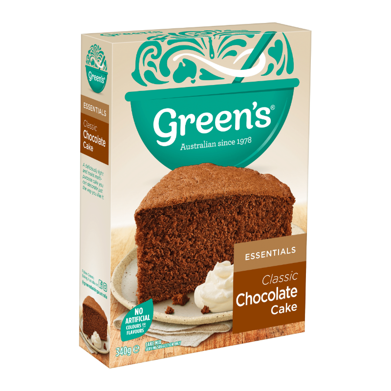GREENS CAKE MIX ESS CHOCO 340G 6X340G